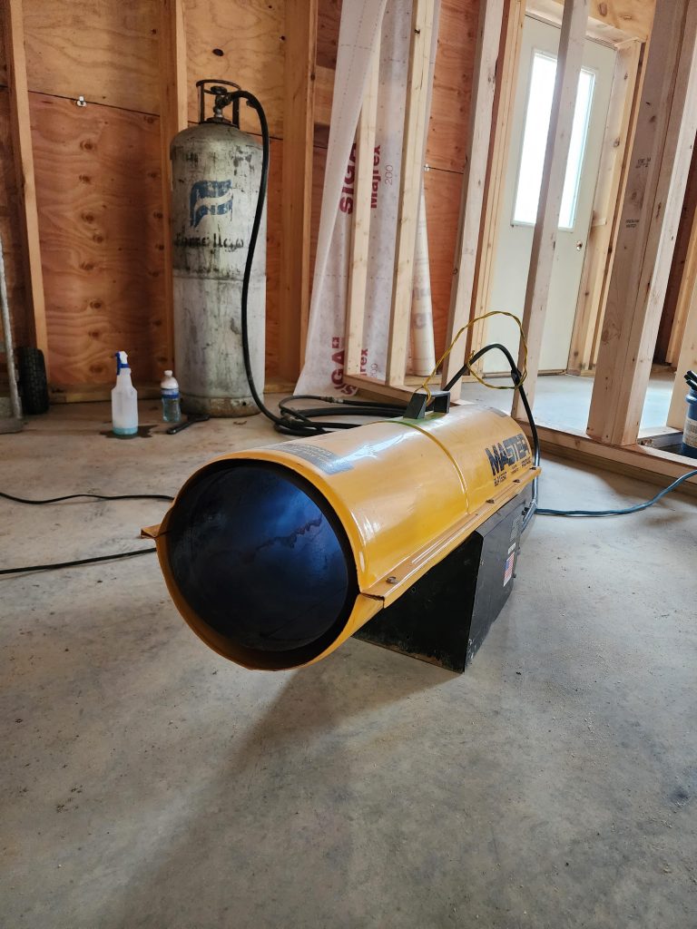 How to Temporarily Heat a Structure During Construction - Northern Built